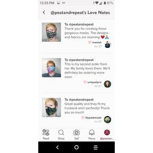 Hand Crafted | Accessories | Handmade Cloth Red Confetti Face Mask ...